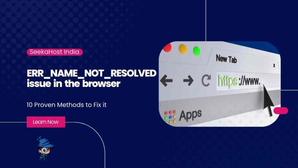 err_name_not_resolved Error Fix - Solve & Get Online!