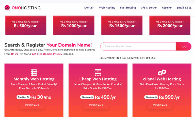 10 Best Domain and Hosting Provider in India [2025]