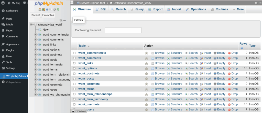 How to Access phpMyAdmin using a Plugin in WordPress?